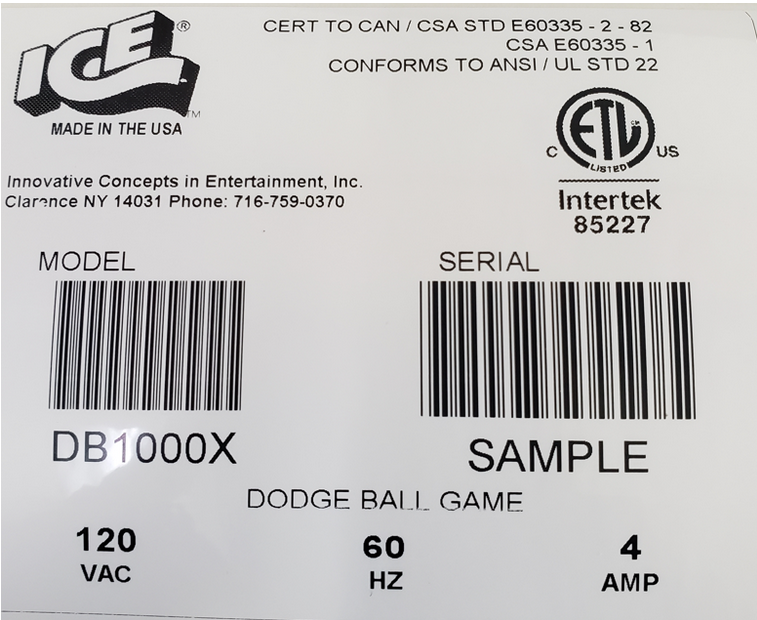 DodgeBall Ultimate Arena - Manual DB1200X – Innovative Concepts in ...
